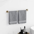 22.2 in Matte Golden Bathroom Accessories Set, Stainless Steel Towel ...