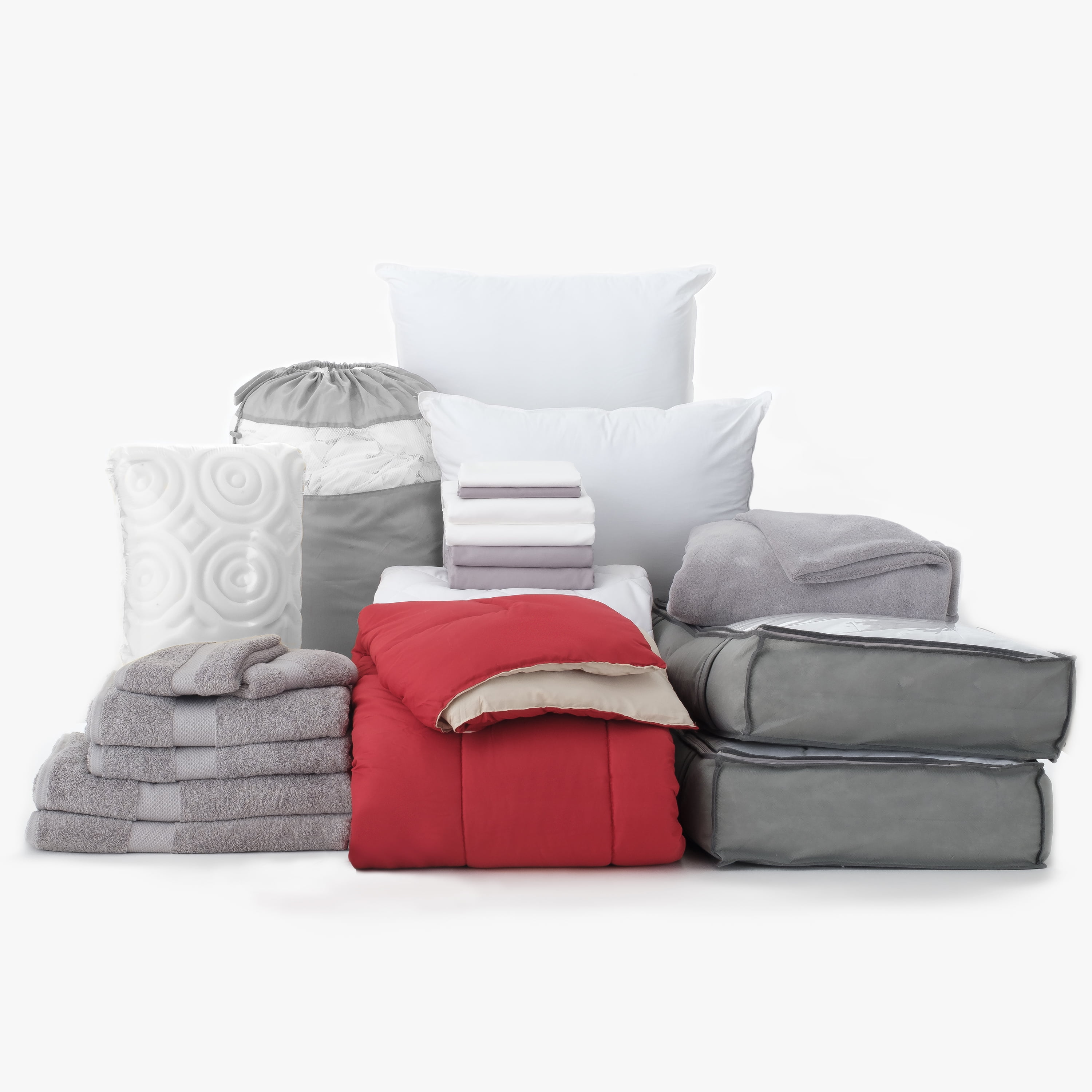 The Complete Dorm Essentials Value Pack in Brody Brick and Burgundy, 21 ...