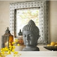 John Timberland Meditating Buddha Head Statue Sculpture Zen Asian ...