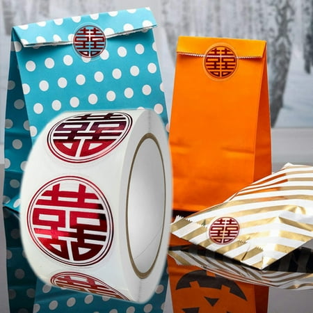 Aofa 500Pcs/Roll Wedding Label Sticker Round, 500 Labels per Roll ...