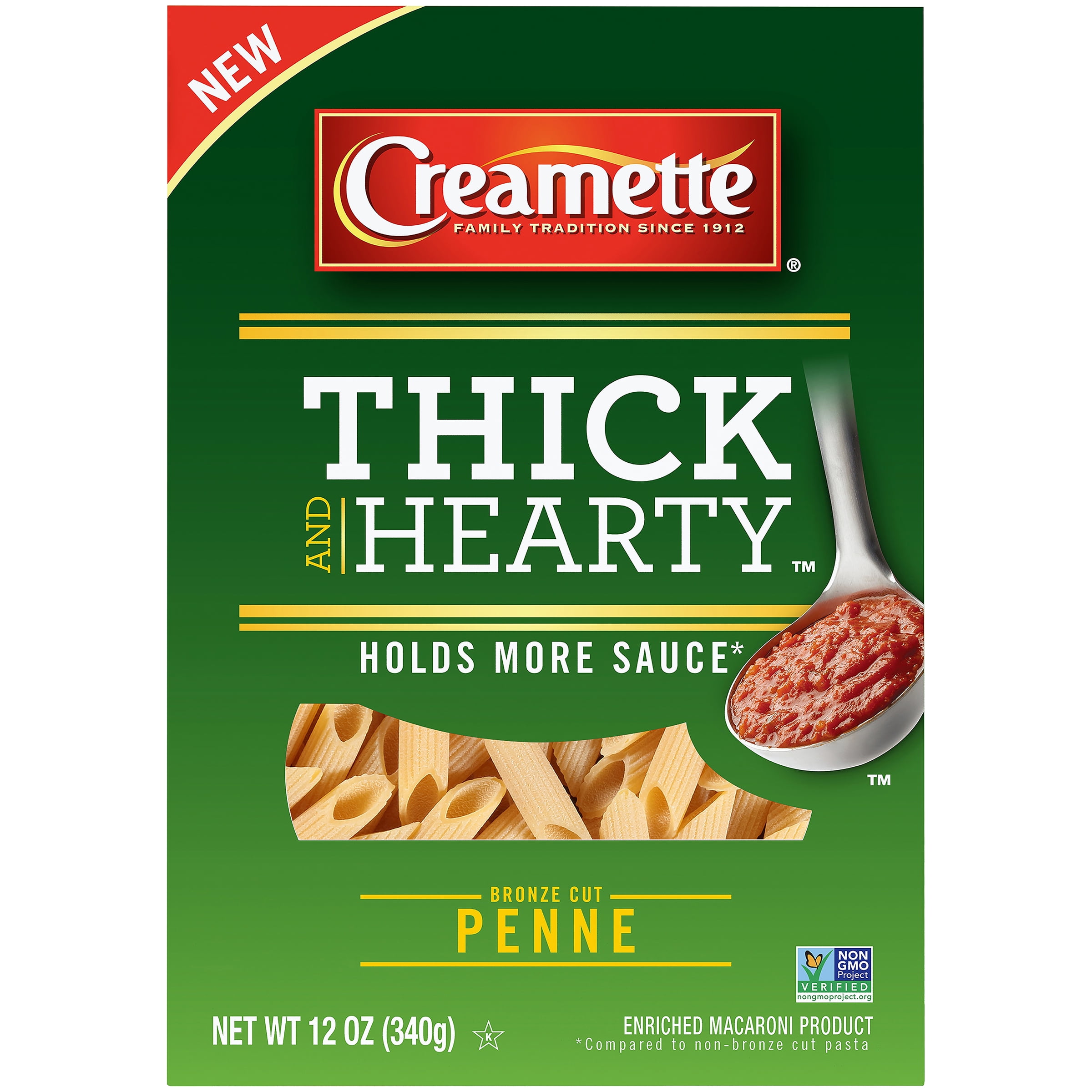 Creamette Thick and Hearty Penne, 12-Ounce Box – Walmart Inventory ...