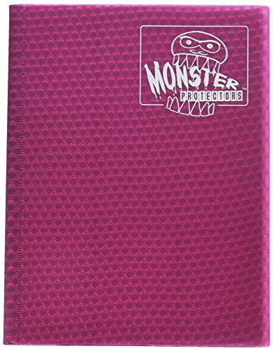 Monster Binder - 9 Pocket Trading Card Album - Holofoil Pink - Holds ...