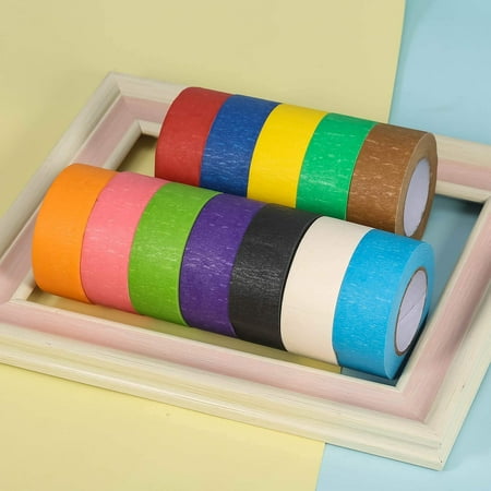 FanShowColorful Masking Tape,Decorative Colored DIY Tape for Arts ...