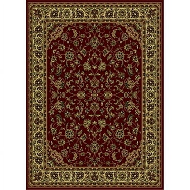 1318-1533-BURGUNDY Noble Rectangular Burgundy Traditional Italy Area ...