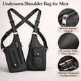 2026 New Premium Leather Adjustable Underarm Shoulder Bag for Men, Anti ...