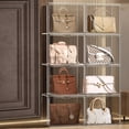 Dayooh Clear Acrylic Handbag Display Box, Stackable with Magnetic Door ...