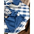 DII Navy Buffalo Check Tablecloth 70 Round, 100% Cotton - Walmart.com