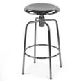 Glamour Home Ayala 27" Metal Chrome Counter Stool in Silver (Set of 2 ...