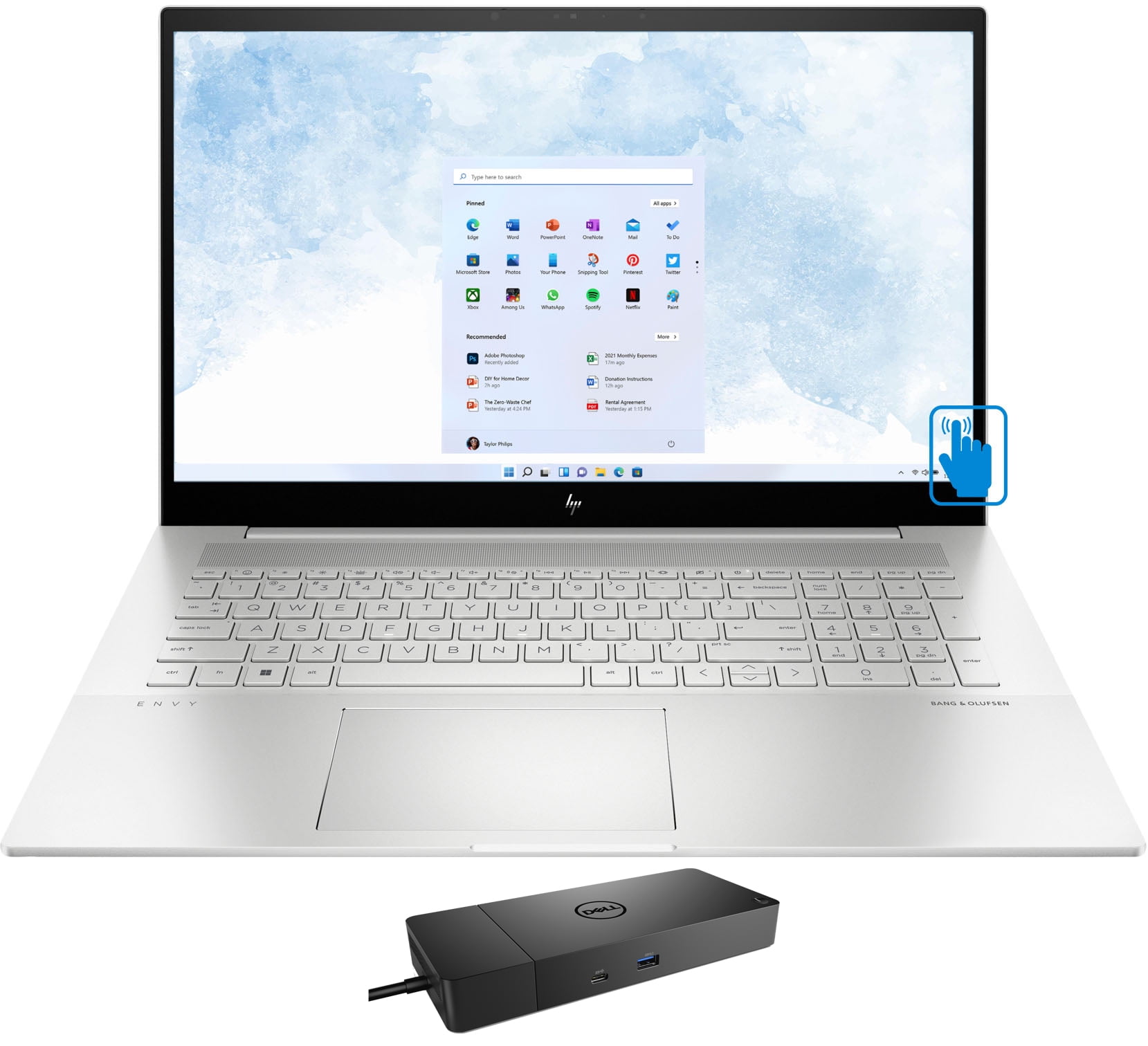 HP ENVY 17t-cr00 Home/Business Laptop (Intel i7-1260P 12-Core, 17.3in ...