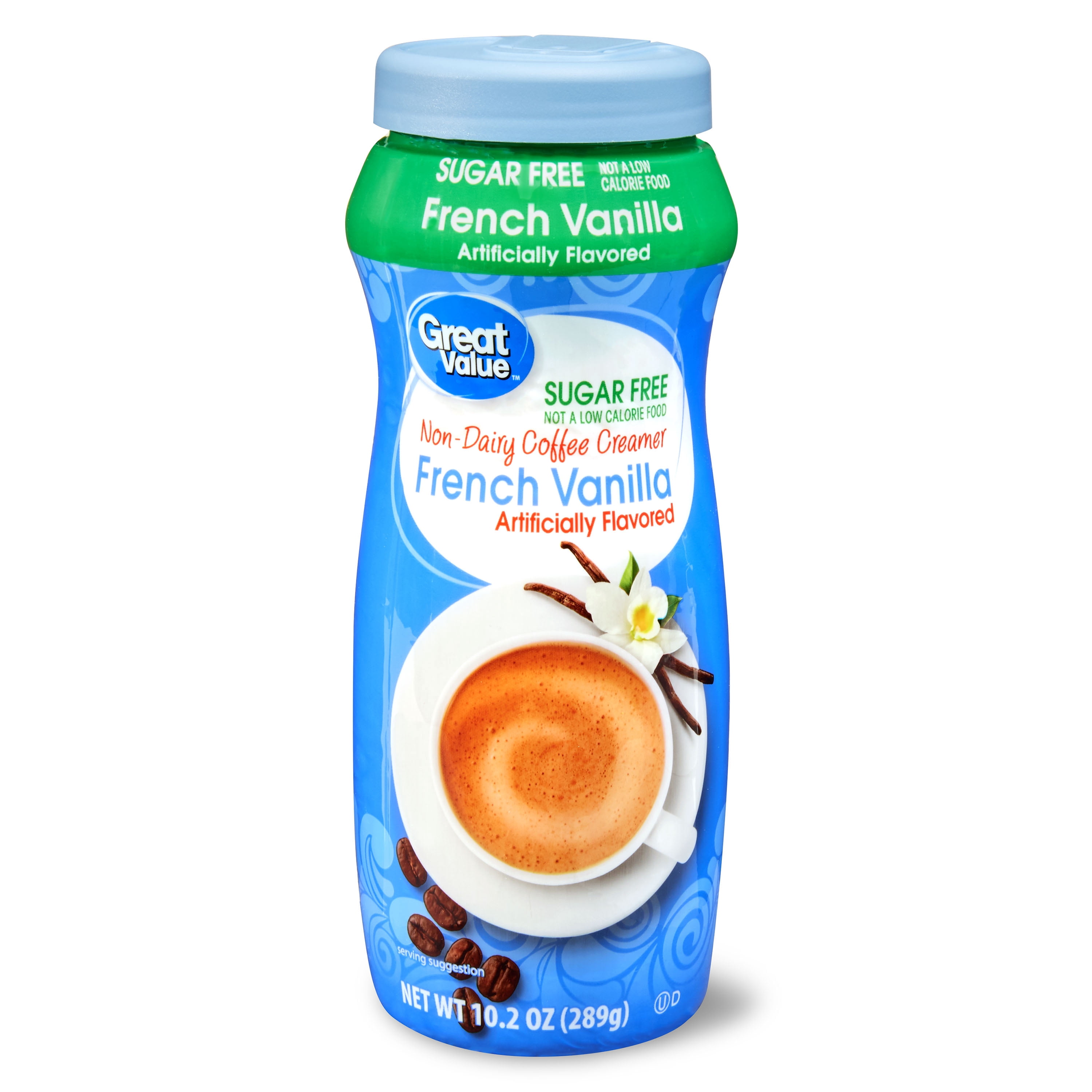 Great Value Sugar Free French Vanilla Non Dairy Coffee Creamer 10 2 Oz Great Value Sugar Free French Vanilla Non Dairy Coffee Creamer 10 2 Oz
