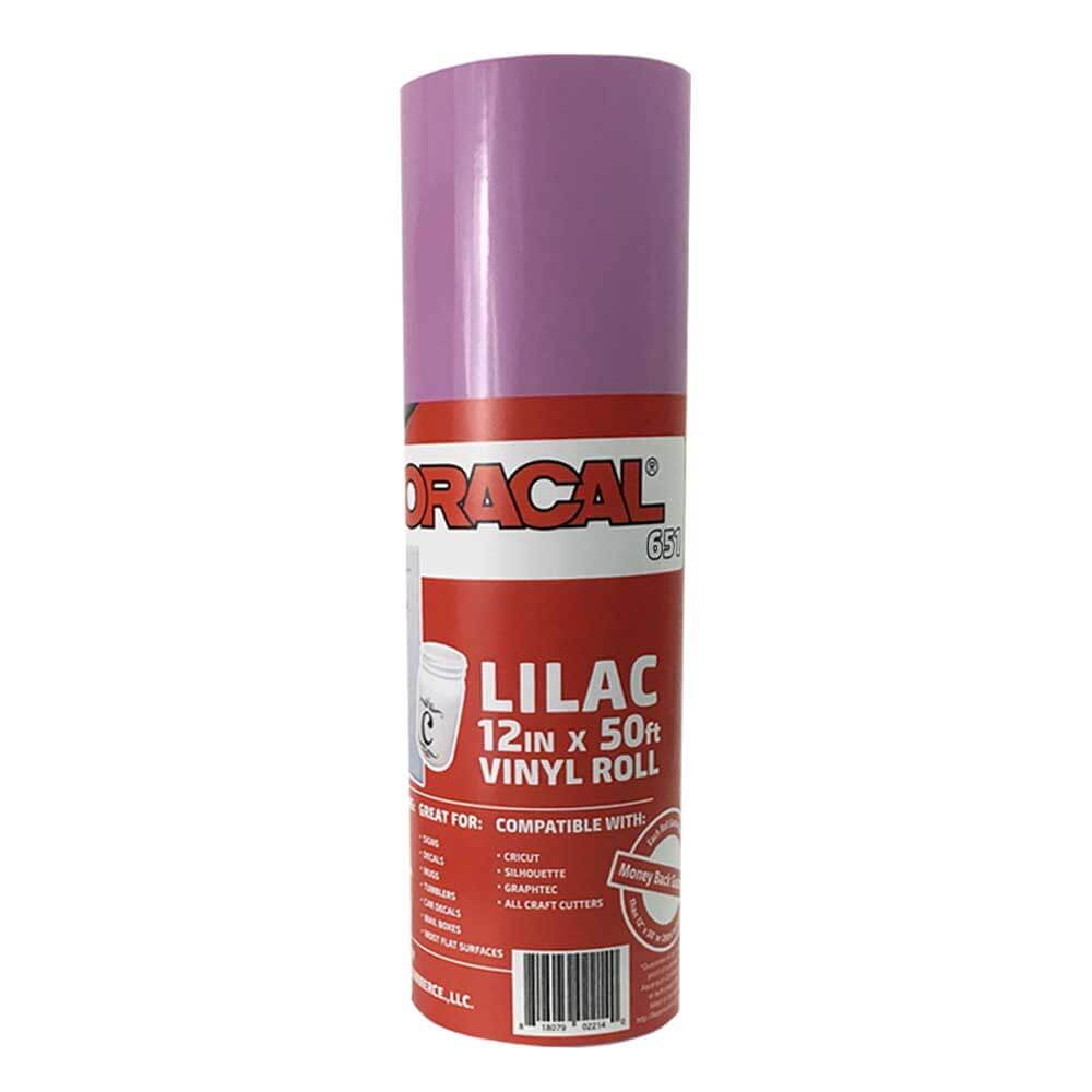 12" x 50ft Roll of Oracal 651 Lilac Craft Vinyl - Adhesive Vinyl for ...