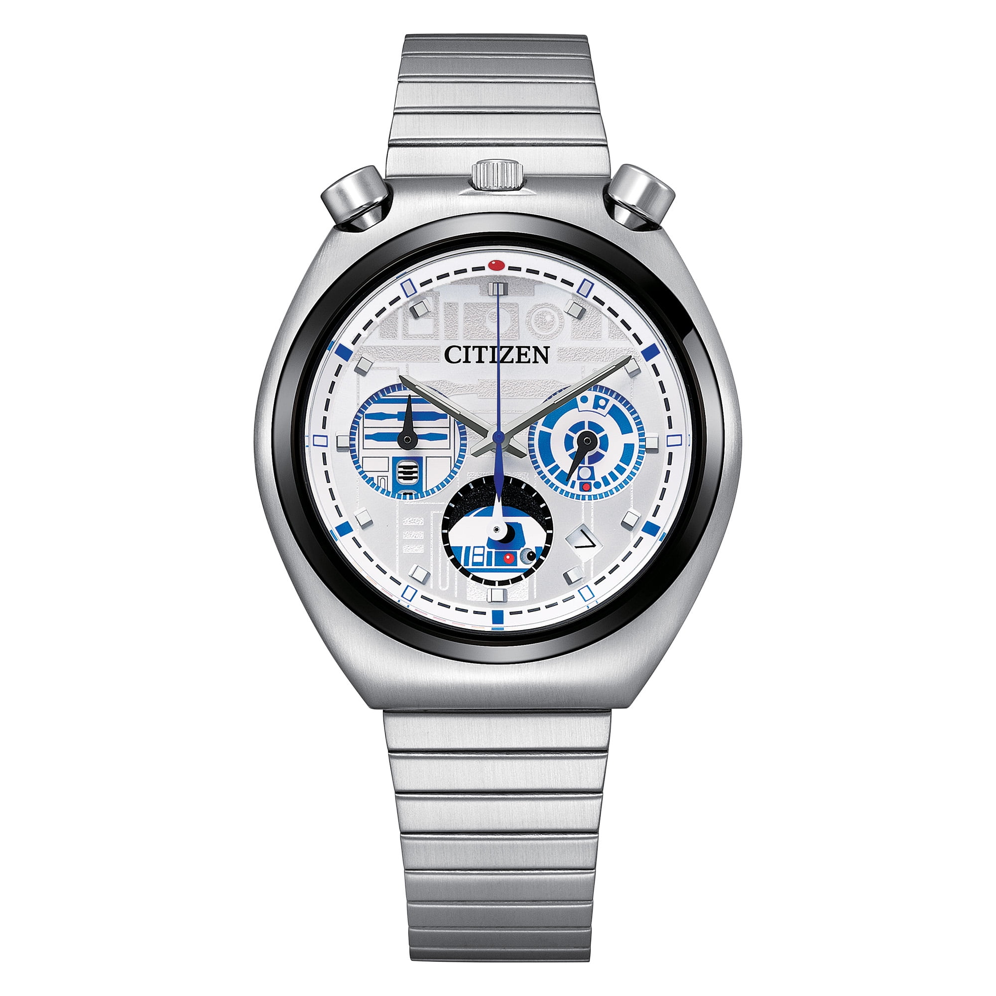 Citizen Unisex R2-D2 Digital Wristwatch, Stainless Steel Citizen Unisex R2-D2 Digital Wristwatch, Stainless Steel