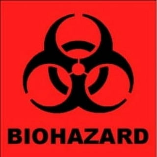 Linen Printable Sign Biohazard Labels