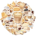 35pcs Cozy Stickers Coffee Stationery Stickers Yummy Teacher Reward ...