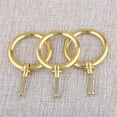 HDJNal 4Pcs Golden Round Cabinet Ring Pull Handles Single Hole Ring ...