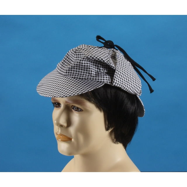 Star Power Classic Detective Costume Hat, Black White, One Size ...