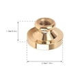 DIY Wood Seal Stamp Scrapbook Brass Stamps Bell Pattern 25mm - Walmart.com