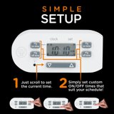 myTouchSmart Indoor Plug-In Digital Timers, Simple Setup, 2-pack, 26745 ...