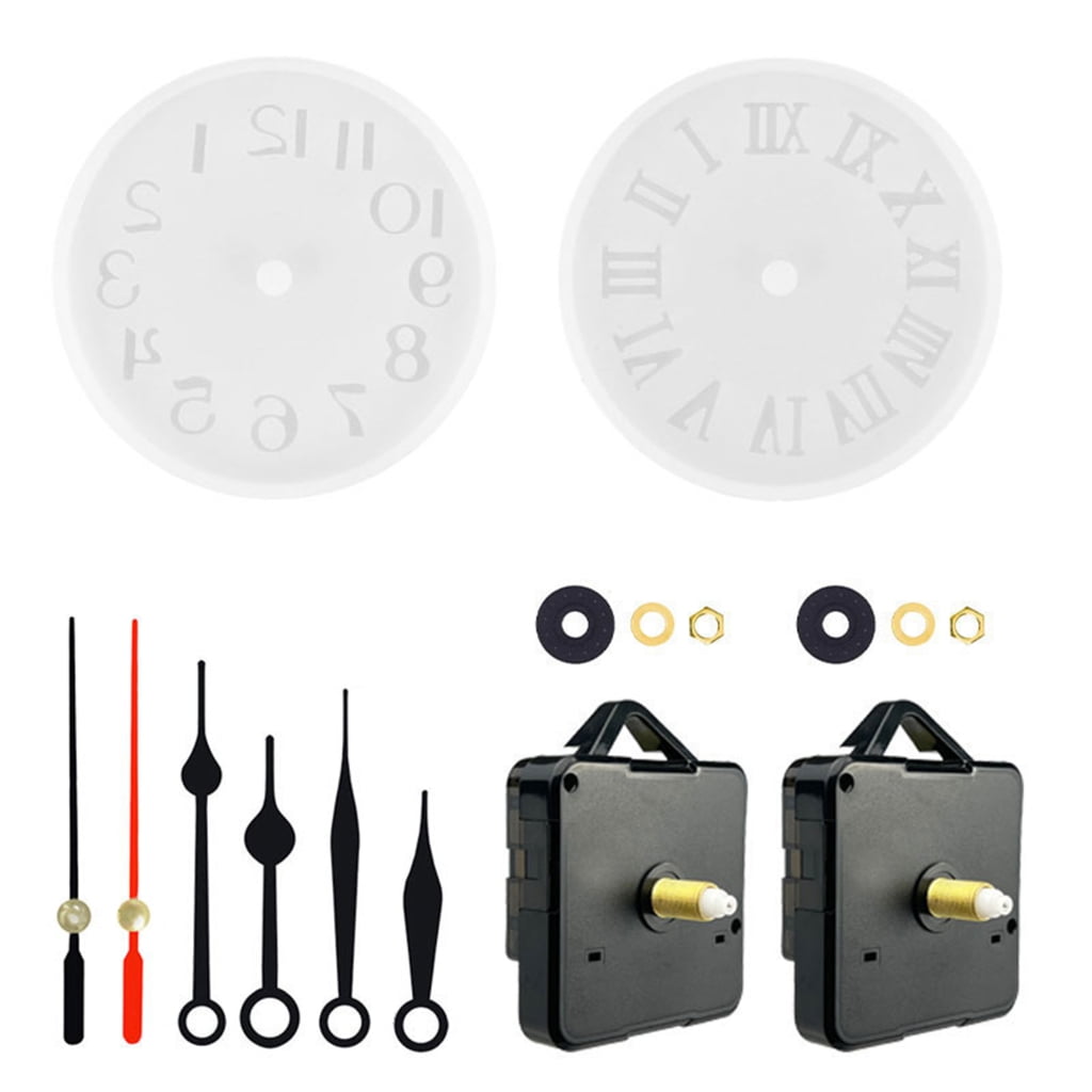 SIEYIO Epoxy Resin Mold Silicone Clock Mold Wall-Decor Clock Mold Kits ...