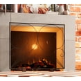 Fire Beauty Single Panel Fireplace Screen Handcrafted Solid Wrought ...