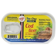 Icelandic Natural Cod Liver in Own Oil, 6.7oz Cans (Pack of 6), Wild ...