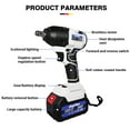 Dayplus 21V Cordless Impact Wrench 1/2" 420Nm High Torque Brushless ...