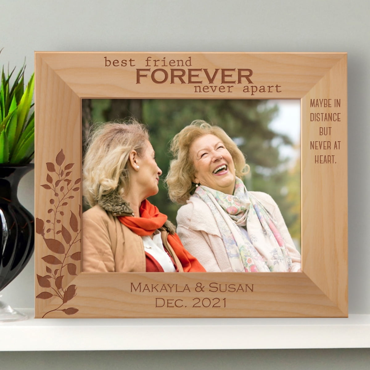 Best Friend Forever Never Apart Personalized Wooden Frame-10" x 8 ...