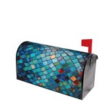 PHELIKA Colorful Mosaic Tile Walls 01 Magnetic Mailbox Covers Standard ...
