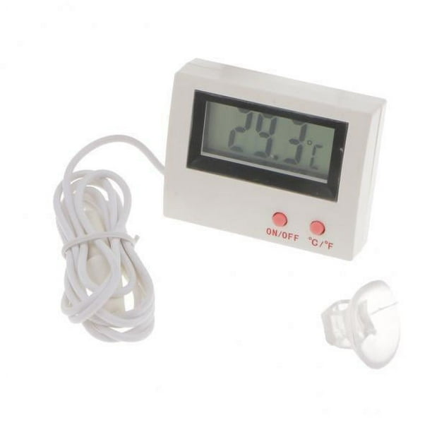 kusrkot 3X External Mini LCD Thermometer Temperature Metal Sensor ...