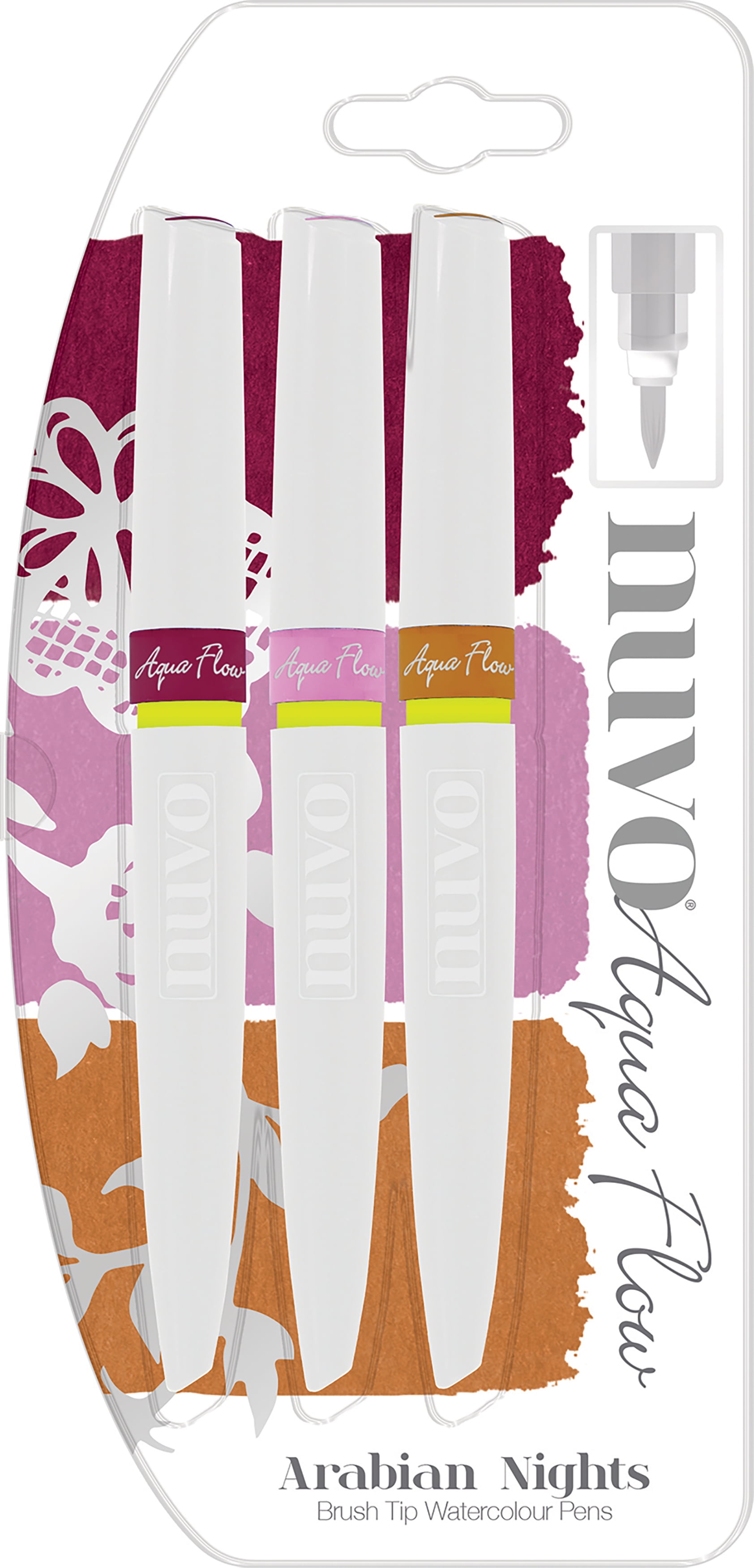 Nuvo Aqua Flow Pens 3/Pkg-Arabian Nights - Walmart.com