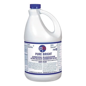 Pure Bright Liquid Bleach, 1 Gallon Jug, Laundry Disinfectant and Stain ...