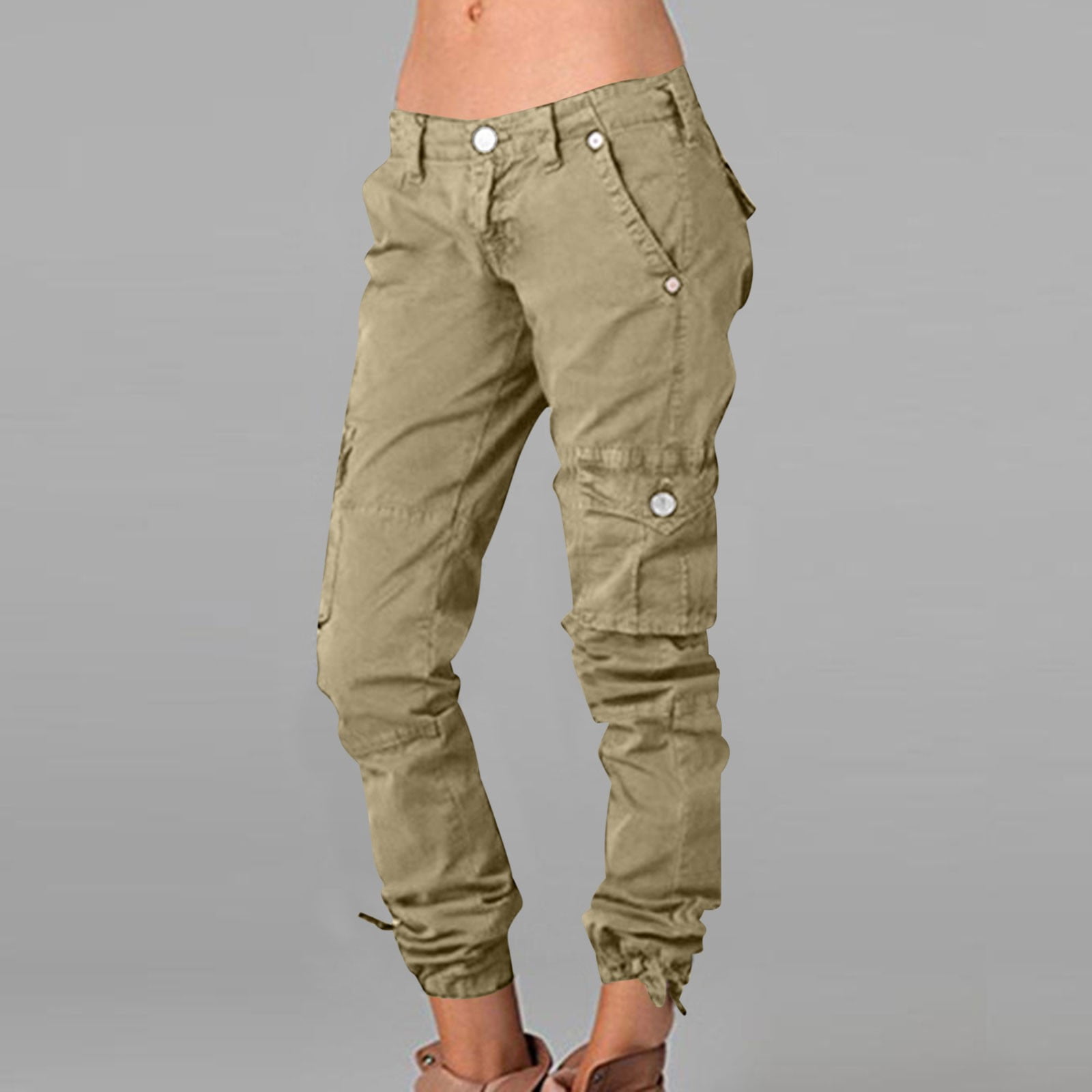 Click here for Aboser Low Rise Cargo Joggers For Women Cuffed Leg... prices
