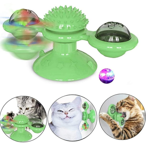 Windmill Cat Toy Turntable Cat Spinning Toy Teasing Interactive Cats ...