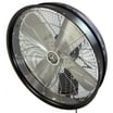 HydroMist 24 Inch Wall Mount Oscillating Fan, 3 Speed Control, Bracket ...