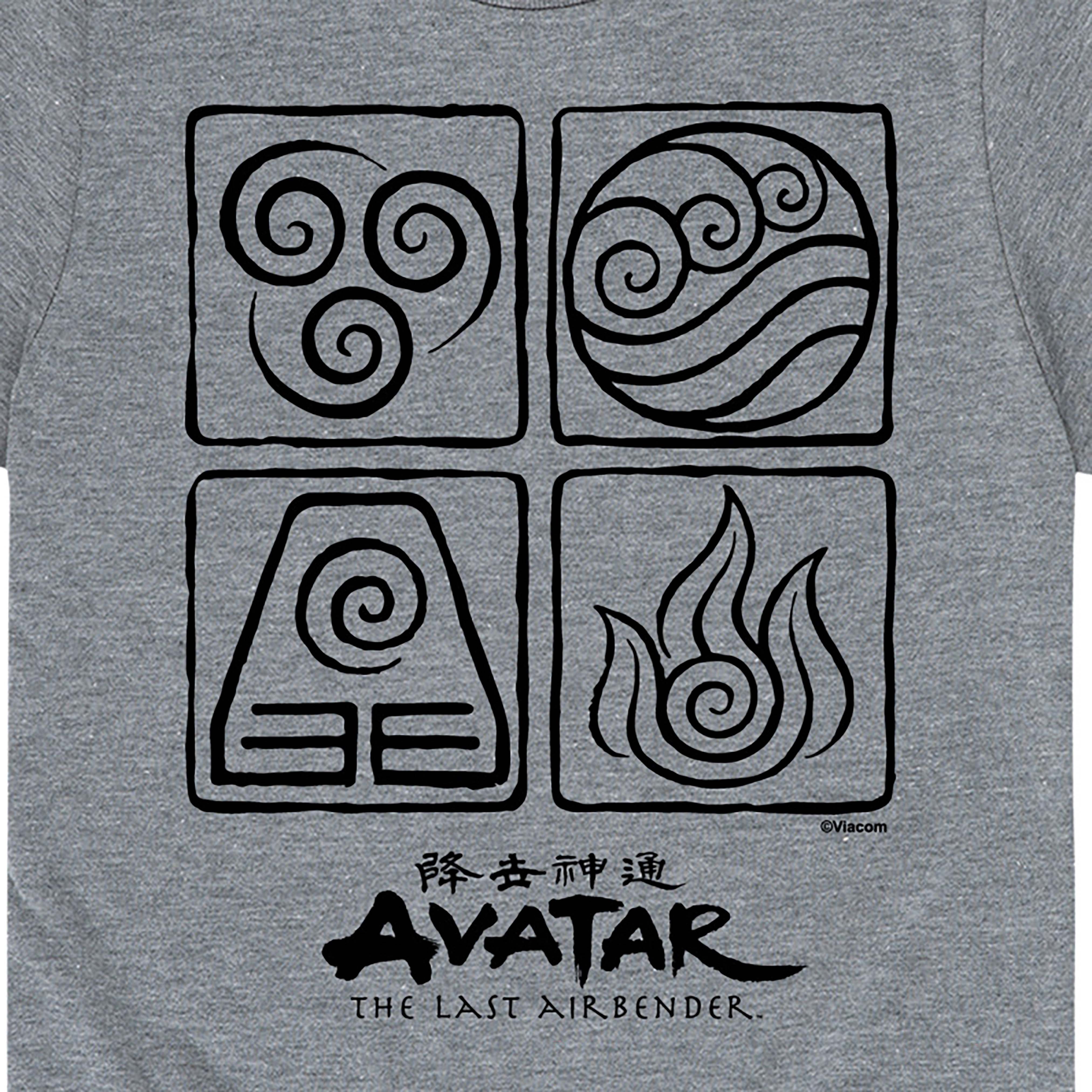 Avatar The Last Airbender Symbols Black And White