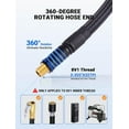 Upgraded Tire Inflator Hose Adapter w/360° Rotating End, 21'' Tire ...