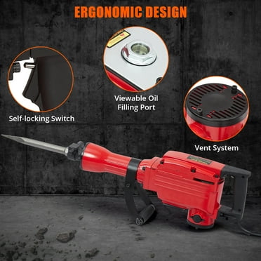 XtremepowerUS 2200W Electric Jack Hammer, Corded Heavy Duty Demolition ...