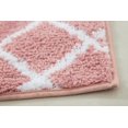 Chester Jacquard 2 Piece Microfiber Bath Set In Rose