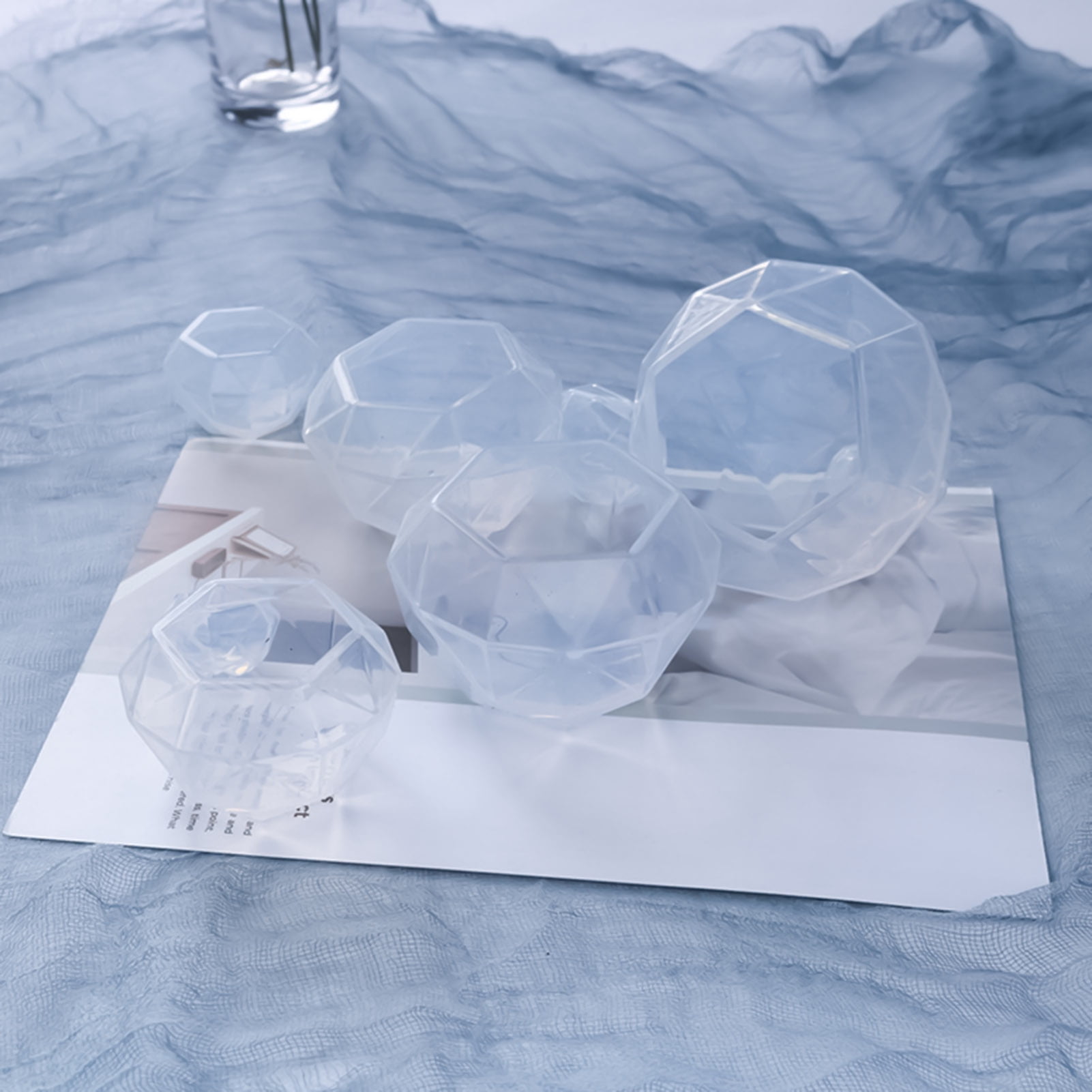 Diamond Shape Mold - 3D DIY Silicone Resin Epoxy Rhinestone Mould for ...