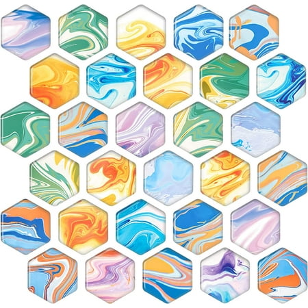 30 Pack Hexagon Refrigerator Magnets Colorful Fridge Magnets Cute ...