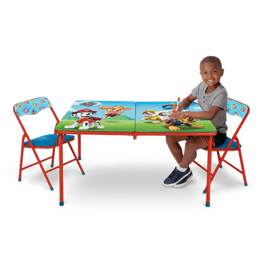 Minecraft 3 Piece Square Metal Folding Table And Chair Set, Green, 24 ...
