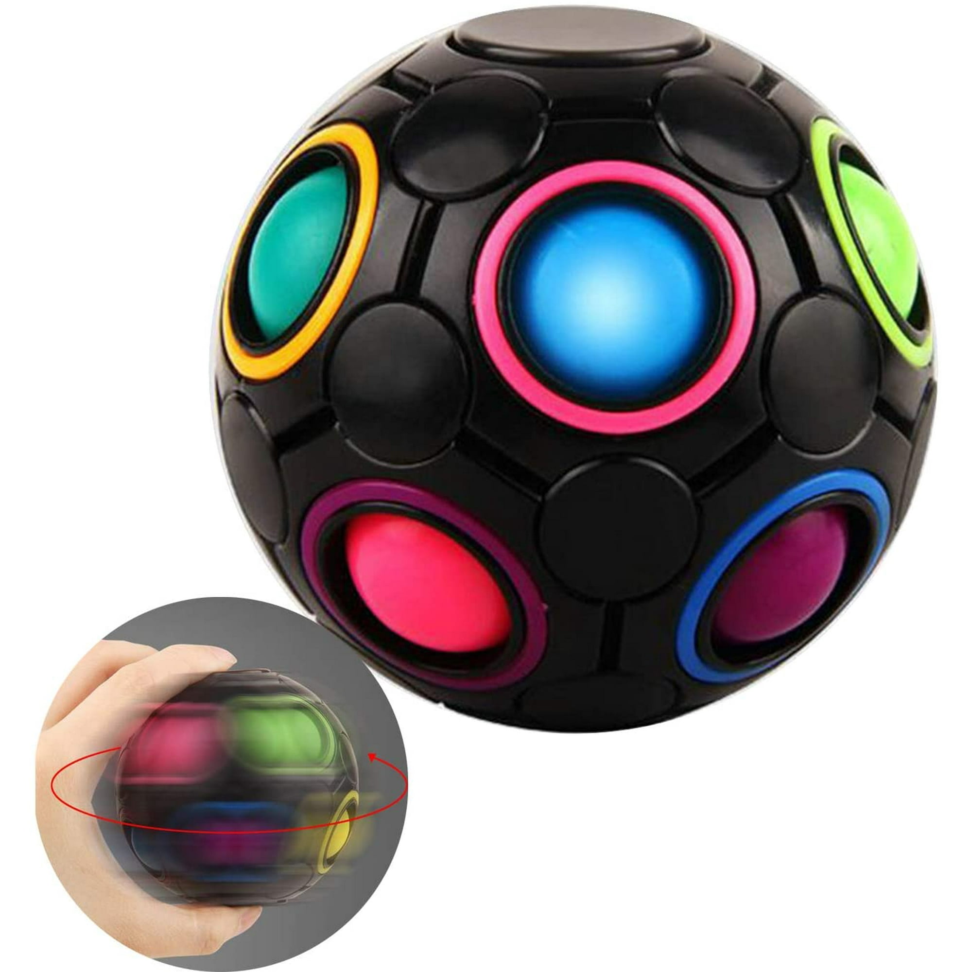 Click here for Unbranded Rotating Stress Rainbow Ball Infinity Re... prices