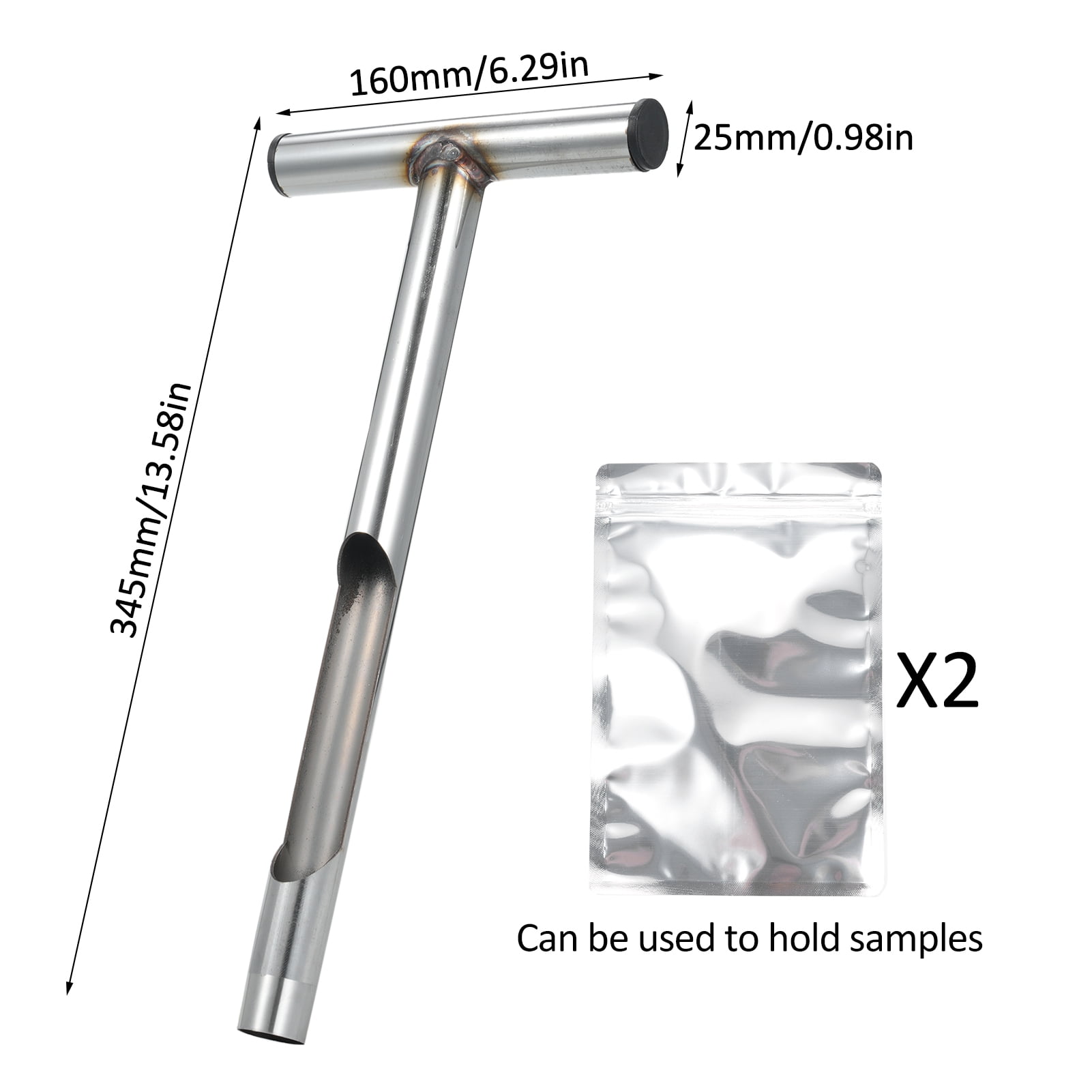 Sample Soil Sample Probe 13 Inch Metal T-Style Handle Soil Probe Rod ...
