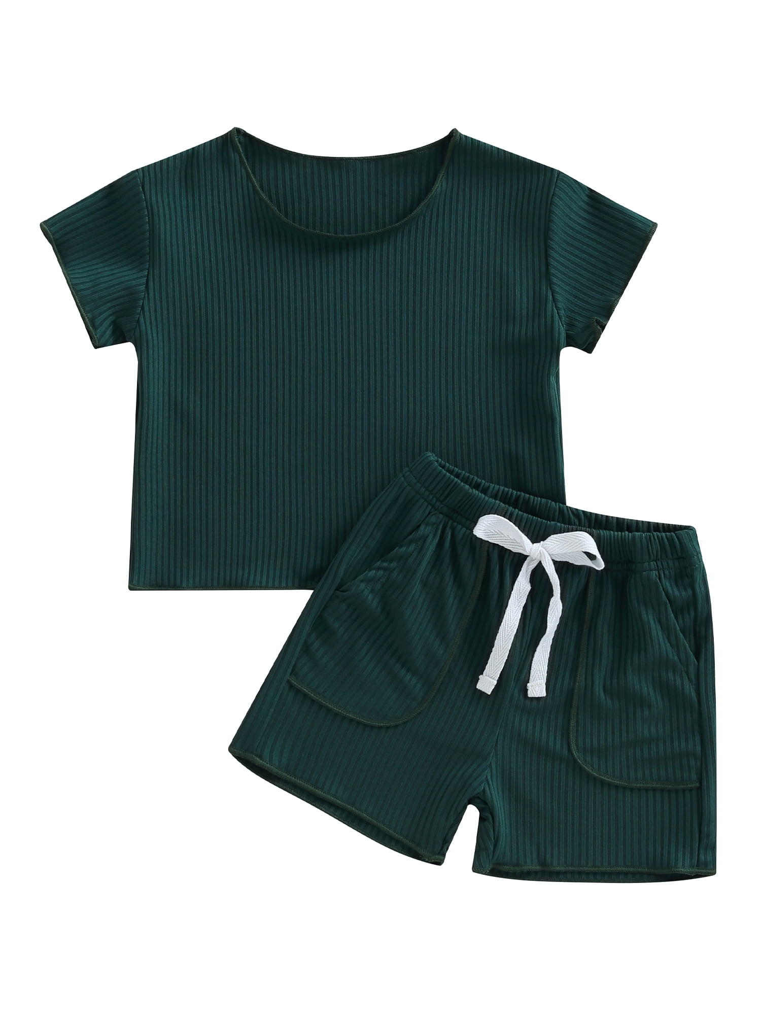 Bagilaanoe 2pcs Toddler Baby Boys Girls Short Pants Set Short Sleeve T ...