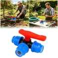 WEIOUKC 3 Way Ball Valve, Plastic PE Pipe Ball Valve T Type Quick ...