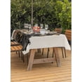 60x102 Inch Outdoor Tablecloth with Umbrella Hole Zipper Rectangle ...