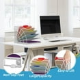 INTIGE Fan Shaped Document Organizer, 6 Compartment Office Folder ...