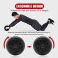 7-in-1 Ab Roller Wheel, Perfect Home Gym Equipment Exercise Roller ...