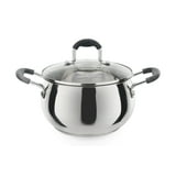 Kitchen Sense 2.5-Quart Stainless Steel Sauce Pot with Lid, Saucepan ...