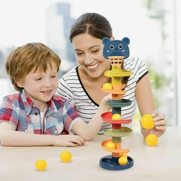 Ball Tower Rolling Ball Ramp Toy Ball Drop Game Educational Toys For ...